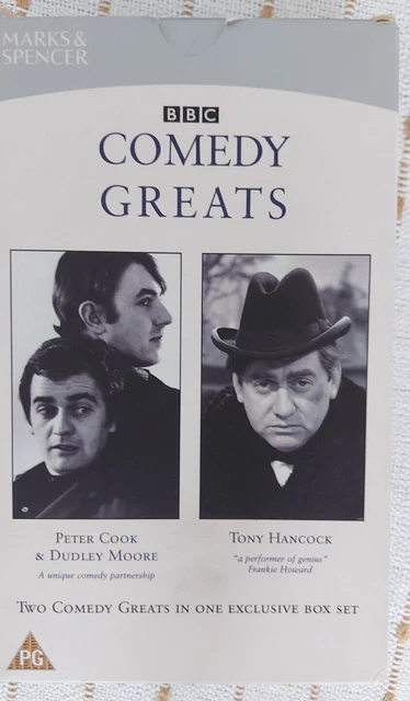 BBC COMEDY GREATS Tony Hancock Peter Cook & Dudley Moore VHS Box Set ...