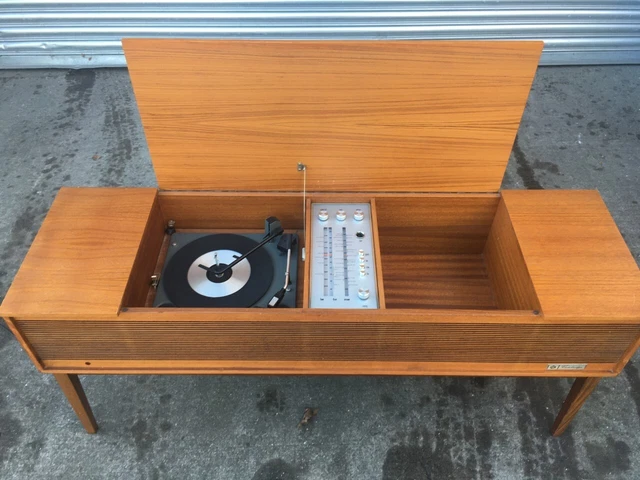 VINTAGE / RETRO PYE Cambridge Stereogram Radiogram TEAK record player ...