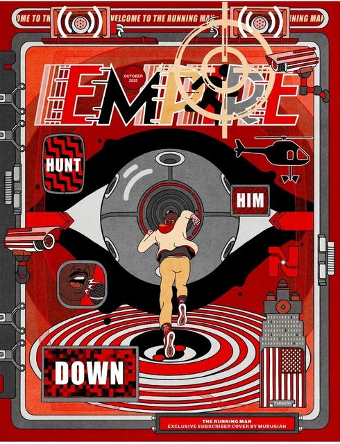 EMPIRE MAGAZINE OCTOBER 2025 The Running Man Subscriber Edition No 445 ...