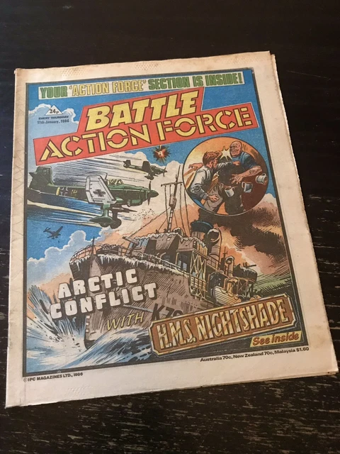 BATTLE ACTION FORCE - Comic/IPC Magazines/11th January 1986/Arctic Conflict £4.87 - PicClick UK