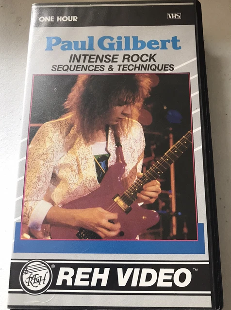 PAUL GILBERT INTENSE Rock Sequences Techniques VHS 1989 MR. Big Racer X ...