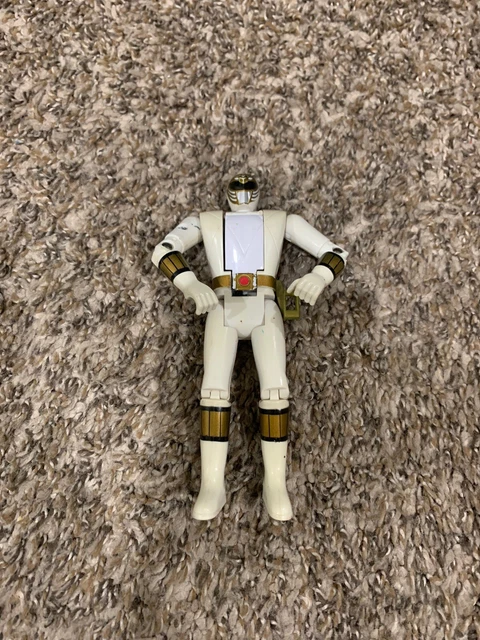 1993 BANDAI MIGHTY Morphin Power Rangers Morphin Head Flip White Ranger ...