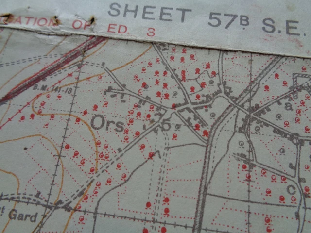 WW1 (1918) ENEMY ORGANISATION MAP - 2nd BATTLE OF LE CATEAU ...