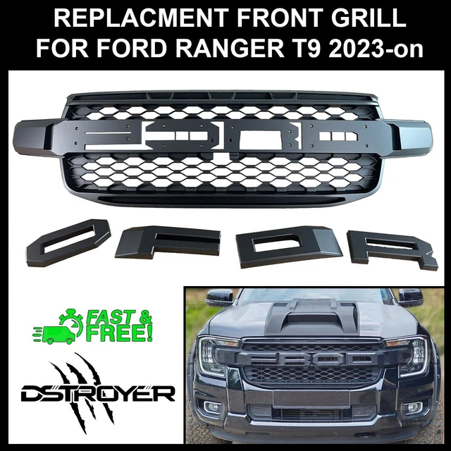 REPLACEMENT RAPTOR STYLE FRONT GRILL FOR FORD RANGER T9 2023-on £148.50 ...