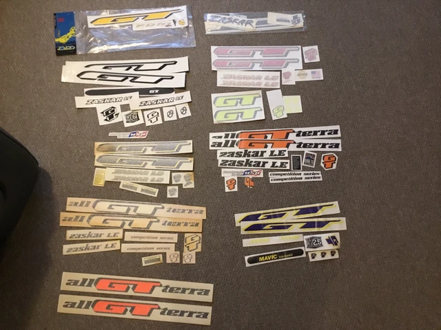 GT ZASKAR DECAL Set Nos Lts Retro Mtb £42.28 - PicClick UK