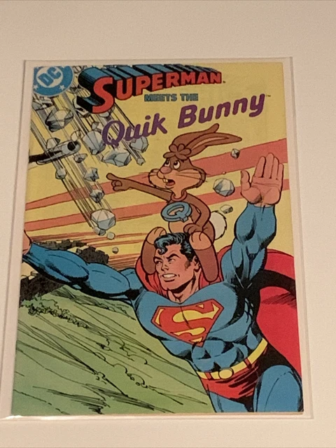 SUPERMAN MEETS THE Quik Bunny - 1987 Nestle Promotional Comic $10.00 ...