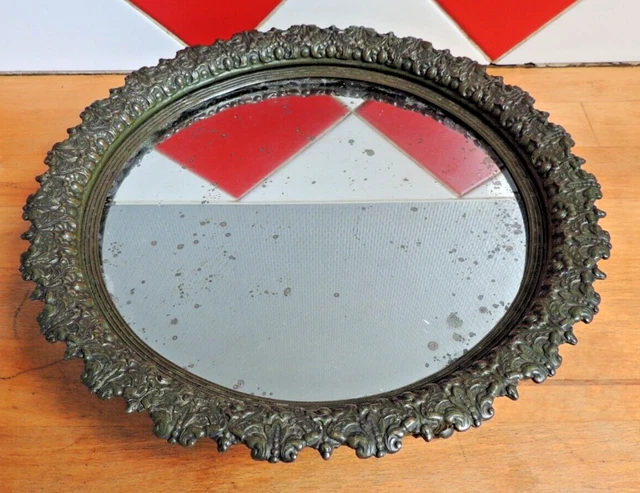 ANCIEN CENTRE DE Table Miroir Cadre Bronze Laiton EUR 24,90 - PicClick FR
