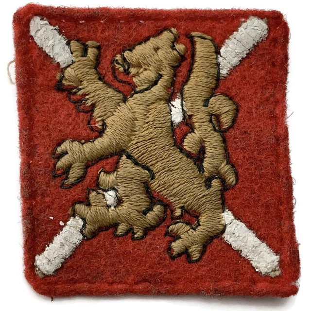 ORIGINAL WW2 BRITISH Army West Scotland District Formation Cloth ...