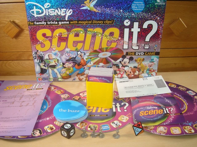 SCENE IT? DISNEY DVD Family Fun Trivia Board Game by Mattel 2004 ... SCENE IT? DISNEY DVD Family Fun Trivia Board Game by Mattel 2004 ...