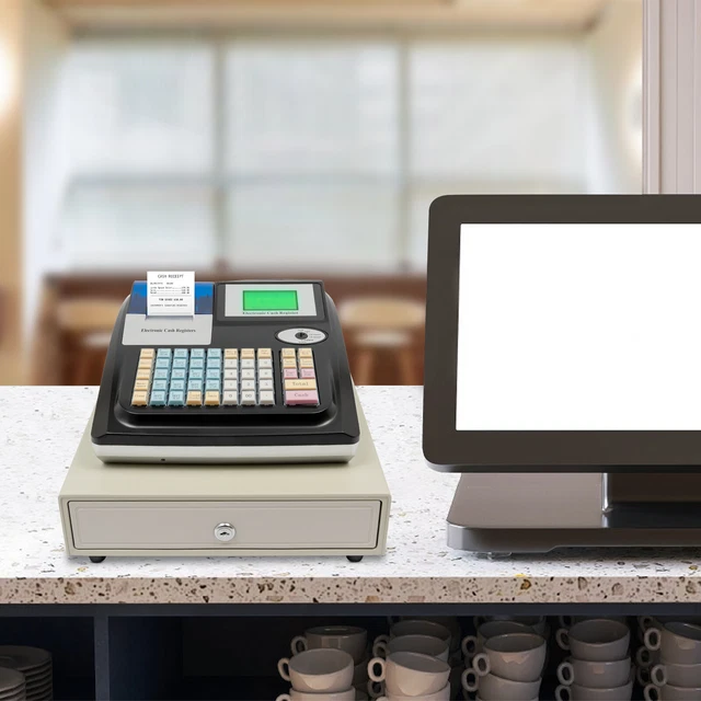 48 TASTEN ELEKTRONISCHE Kasse POS Registrierkasse Einzelhandel ...