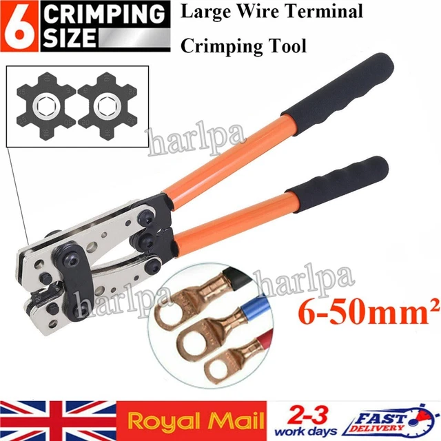 CABLE LUG CRIMPER Cu/Al Terminal Plier Large Wire Terminal Crimping ...