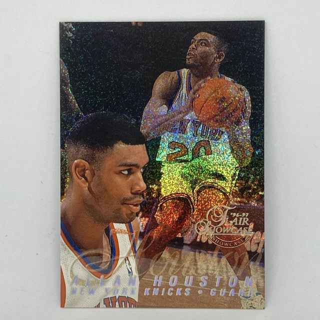CARTE DE BASKET-BALL Allan Houston Row 0 insert 1996-97 Flair Showcase ...