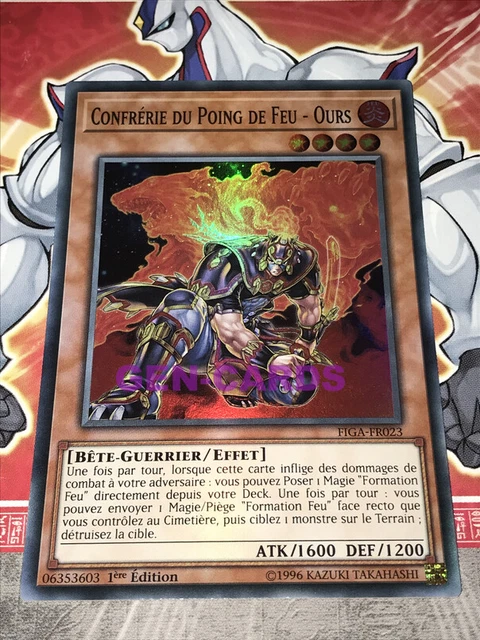 CARTE YU GI Oh CONFRERIE DU POING DE FEU - OURS FIGA-FR023 x2 EUR 1,10 - PicClick FR