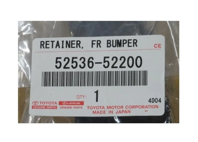 OEM GENUINE TOYOTA Front Bumper Side Retainer LH Prius 30 2009-2015 ...