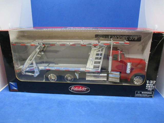 NEW RAY LONG Hauler Collection Peterbilt Model 379 1:32 Scale Diecast ...