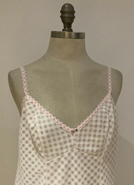 VINTAGE PIPPA-DEE PINK/WHITE 1970s Slip/Petticoat Pin-up Glam Boudoir ...