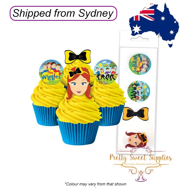 THE WIGGLES EDIBLE Wafer Cupcake Toppers - 16 piece pack EUR 6,91 ...