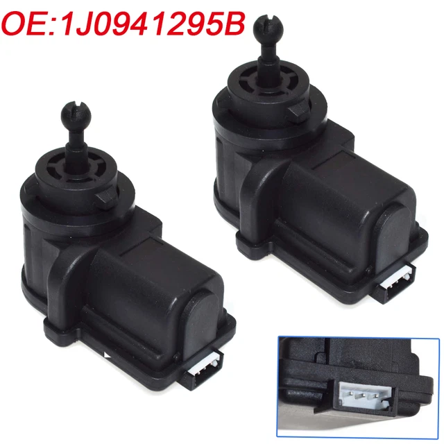2X STELLMOTOR SCHEINWERFER Leuchtweitenregulierung 1J0941295B Für VW ...