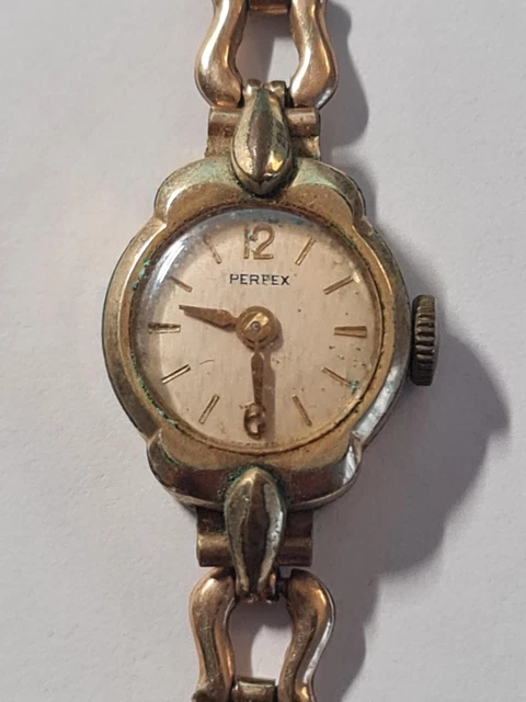 VINTAGE PERFEX LADIES Rolled Gold Watch £11.11 - PicClick UK