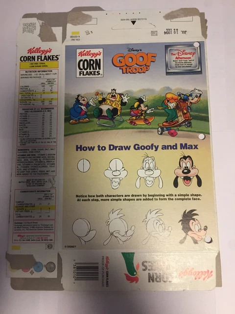 KELLOGG'S CORN FLAKES 1993 ( Disneys GOOF TROOP ) £7.00 - PicClick UK