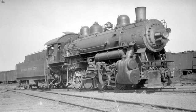 SP SOUTHERN PACIFIC Railroad Locomotive Engine No 1307 Old Train Photo ...