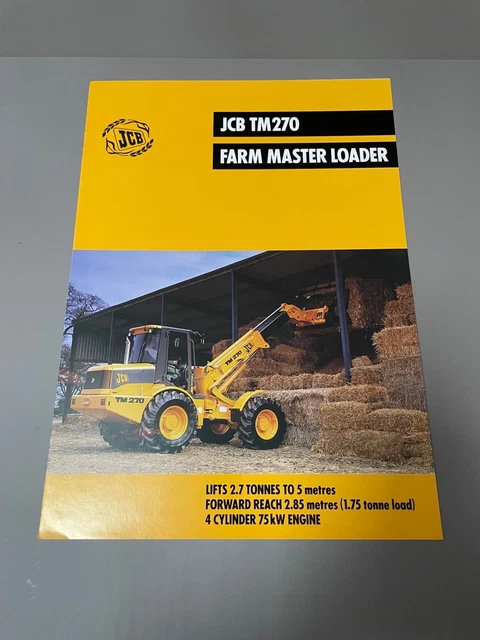 JCB TM270 FARM Master Loader Brochure £3.99 - PicClick UK