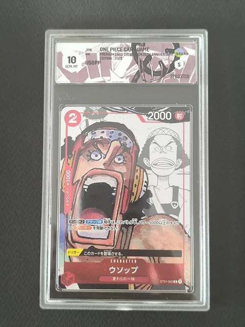 ONE PIECE CARD Game Usopp 25th Anniversary Premium Collection JPN #002 Graad 10 EUR 39,90 ...