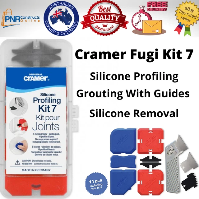CRAMER FUGI KIT 7 Grouting, Silicone Profiling, Removal Tool, Made in ...
