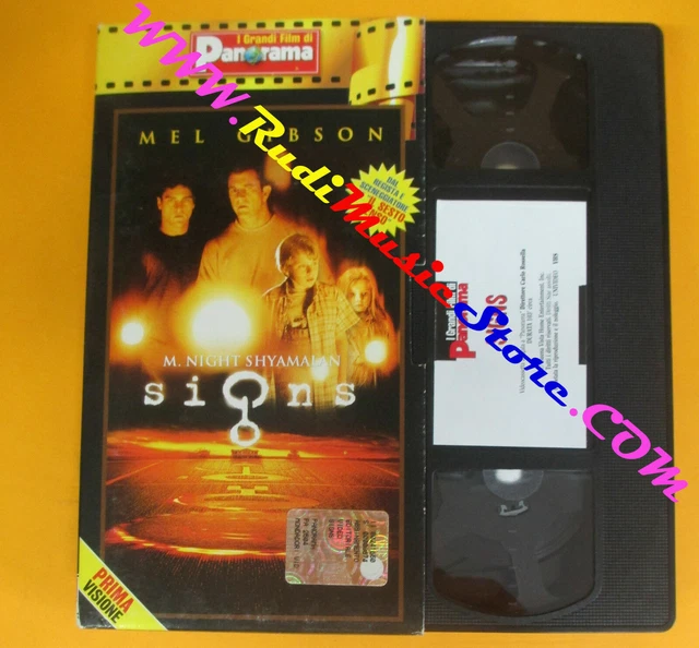 VHS MOVIE SIGNS Mel Gibson M. Night Shyamalan PANORAMA 103 Minutes ...