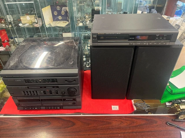 HITACHI MUSIC SYSTEM MD-02 CD - Player CD-02 HiFi Turntable on Top ...