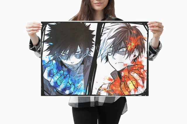 MY HERO ACADEMIA No Boku Hero Shoto Todoroki Landscape Art Poster Print ...