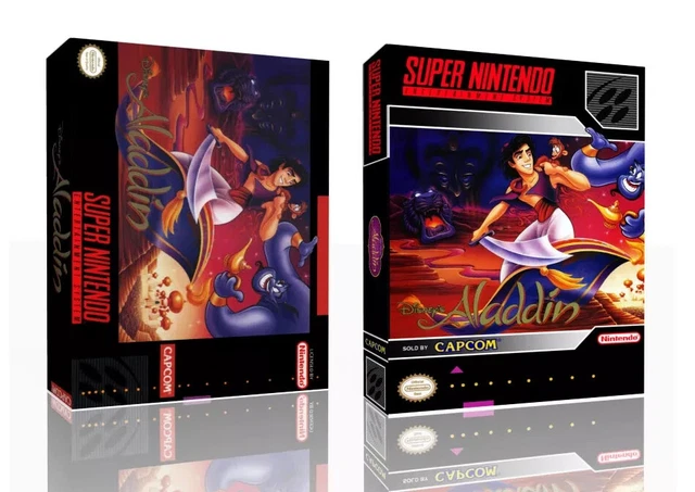 ALADDIN SNES GAME Case Box + Cover Art Work Only (No Game) £7.99 ...