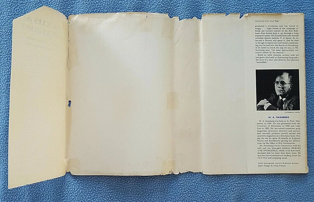 1956 MAJOR-GENERAL DANIEL Sickles: Biography SIGNED By W. A. Swanberg ...