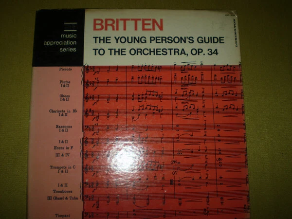 BENJAMIN BRITTEN - The Young Person's Guide To The Orchestra, Op.34 (LP ...