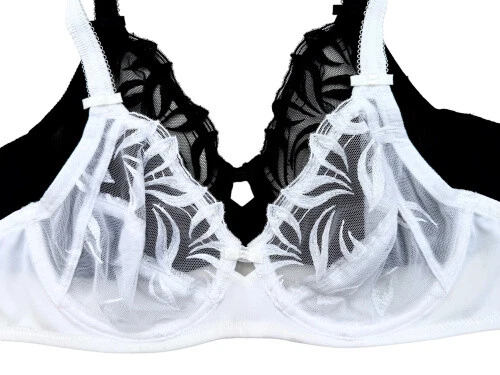 TRIUMPH BH MIT Bügel Floral Leaves W 75B 75C 75D 75E 75F 75G 80B 80D 80E 80F NEU EUR 21,57 ...