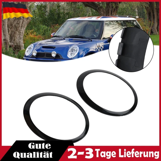 2X SCHEINWERFERRING VERKLEIDUNG Ring für Mini Cooper One R50 R52 R53 ...