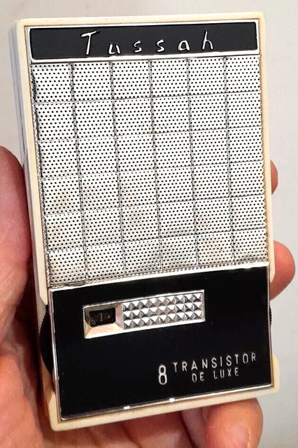 VINTAGE 1960S TUSSAH TR818 Pocket 8 Transistor Deluxe "Upside Down ...
