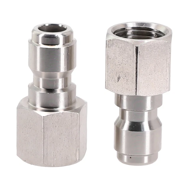 HEAT AND CHEMICAL Resistant Stainless Steel Pressure Washer Connectors ...
