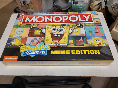 SPONGEBOB SQUAREPANTS MEME Edition Monopoly Board Game £19.85 - PicClick UK