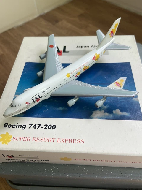 SPECIAL EDITION JAL "Super Resort Services" Boeing 747-200- Herpa 1-500 ...