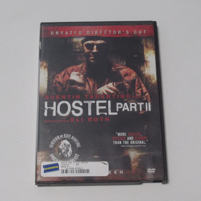 HOSTEL PART II DVD Movie Horror Eli Roth Unrated Director's Cut $3.00 ...