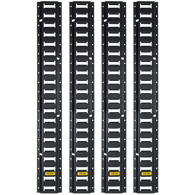 VEVOR E-TRACK KIT d'Arrimage Rails d'Arrimage pour Remorque 4 Pièces 1 ...