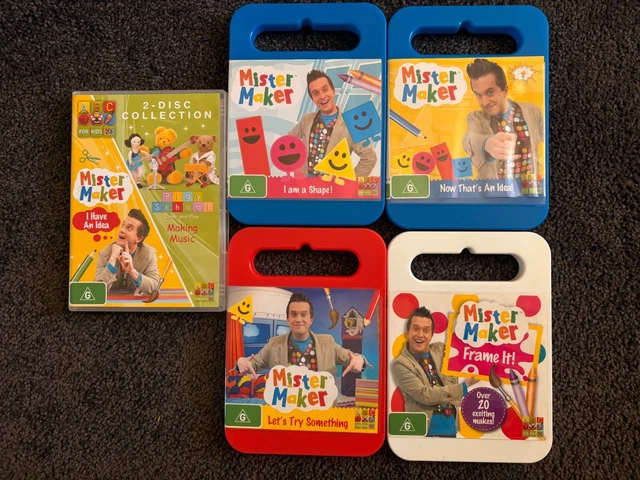 MISTER MAKER CHILDREN'S DVDs I am a Shape Let's Try Something Frame It ...