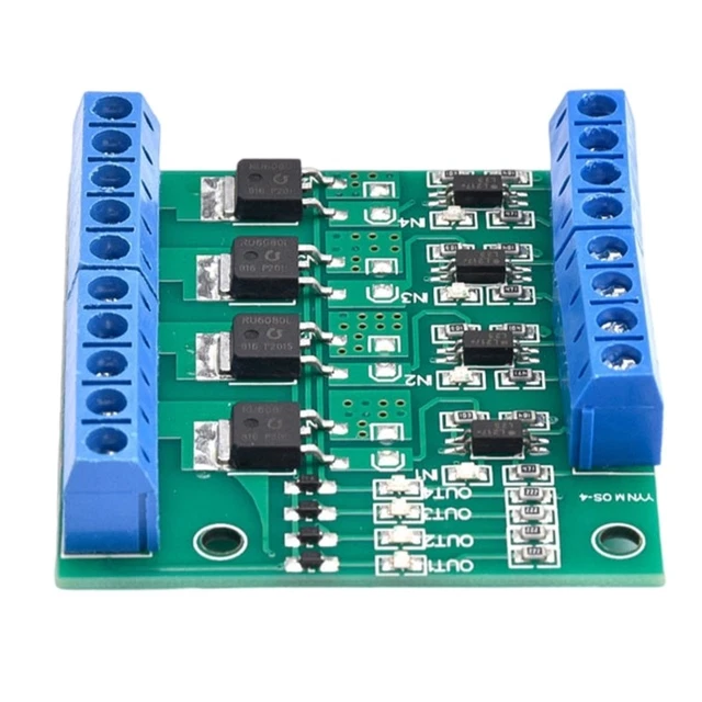 4 WAY PLC Amplifier Board Driver Module Board 4 Channel MOSFET ...