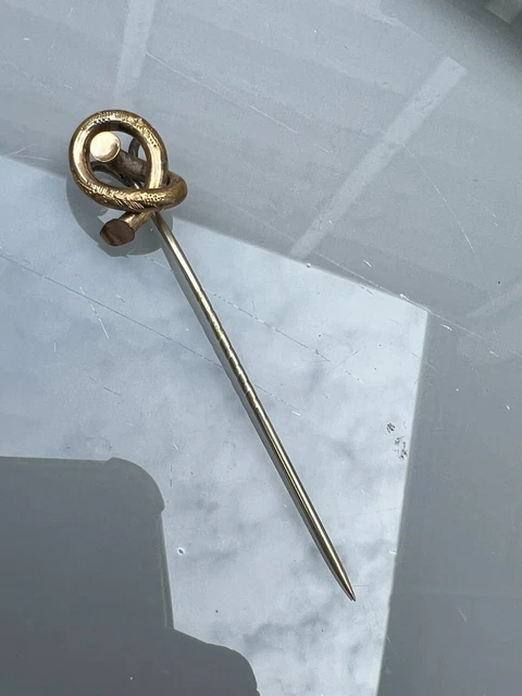 ANTIQUE KNOT CRAVAT / Stick / Tie Pin £4.99 - PicClick UK