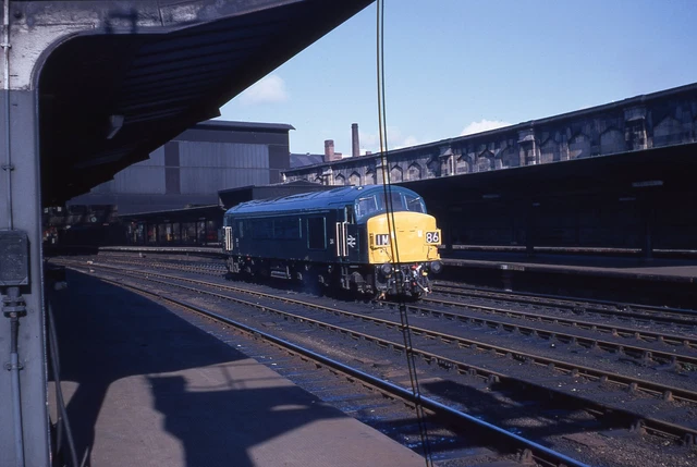 ORIGINAL SLIDE . BR Class 45 Peak Diesel D34 . Carlisle Jan70 . New ...