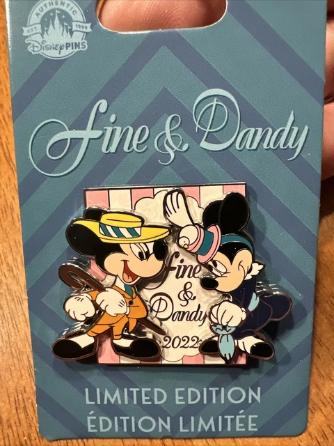 DISNEY FINE AND Dandy Dapper Day 2022 Pin Mickey Minnie Mouse LE Pin ...