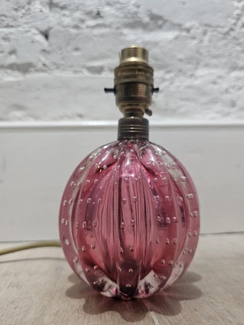 VINTAGE 1960S MURANO Seguso Bullicante Glass Lamp Base £225.00 ...