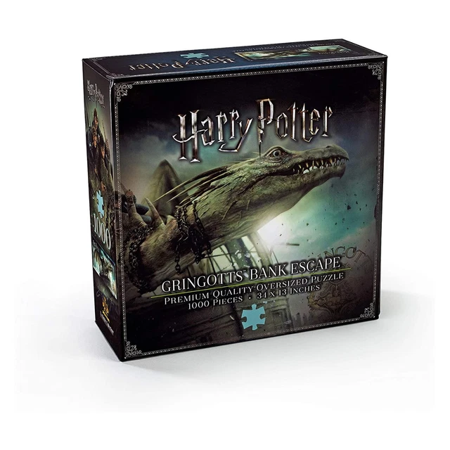THE NOBLE COLLECTION Harry Potter Gringotts Bank Escape 1000pc Jigsaw ...