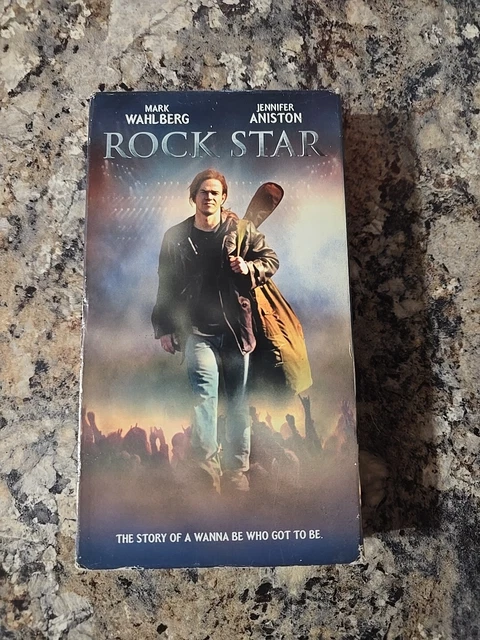 ROCK STAR 2001 VHS Tape Warner Bros 2001 Mark Wahlberg Jennifer Aniston ...